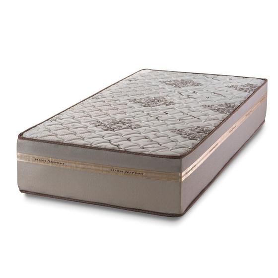 Colchão Solteiro Espuma D33 One Face Millenium 88x188x19cm Branco/Bege ...