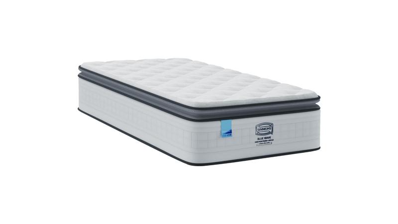 Colchão Solteiro Simmons Blue Wave (88 x 188 x 36) - Colchão Solteiro ...