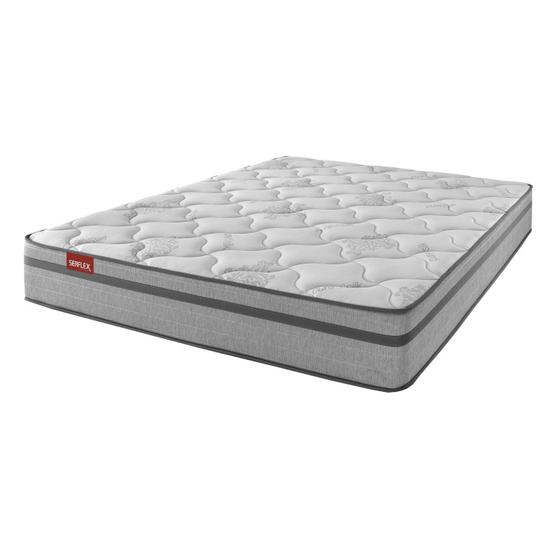 Colchao Viuva Serflex Nice 26x110x188cm Cinza