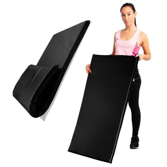 Colchonete de Academia 40mm Yoga Maleta Pilates Fitness Espuma Alta ...