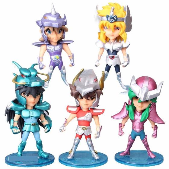 Coleção 5 Mini Figuras Cavaleiros Do Zodíaco Saint Seiya - BOOTLEG ...