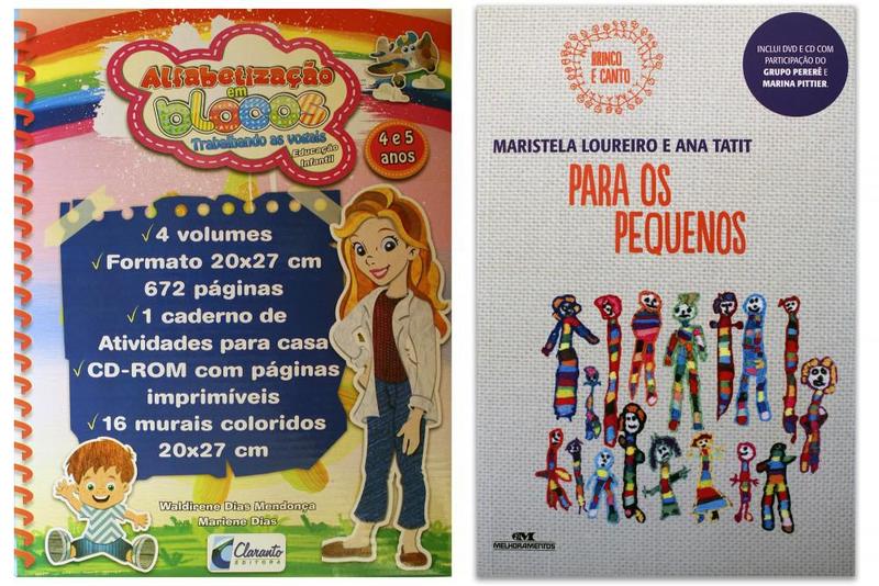 Coleção Alfabetização em Blocos 4 e 5 Anos + Para os Pequeninos ...