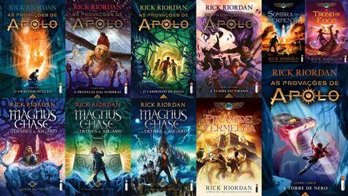 Coleção As Provações De Apolo Magnus Chase Crônicas De Kane - Livros de ...