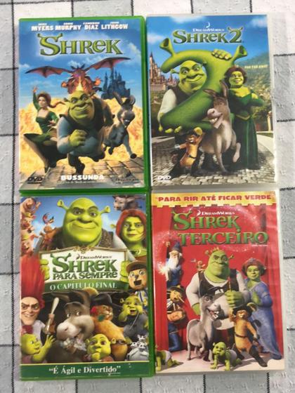Colecao shrek par1 2 3 4 dvd original lacrado - dreamworks - Filmes ...