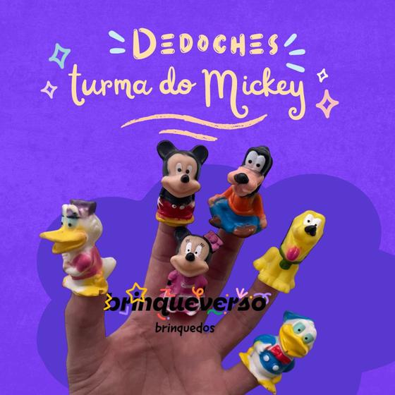Coleção Turma do Mickey Mouse. 6 UN Dedoches Turma do Mickey Mouse Sem ...