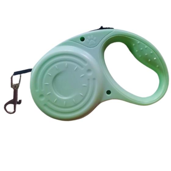 Coleira Guia Retrátil Passeio Pet 5 metros para Cães e Gatos Porte ...