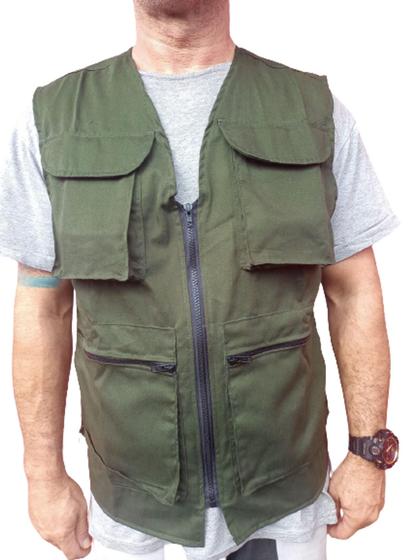 Colete Brim leve 04 bolsos - Verde Musgo - Coletes & Cia - Outros Moda ...