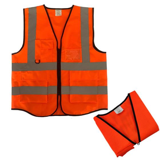 Colete Faixa Refletivo Sinalizador Segurança Trabalho EPI Blusao ...