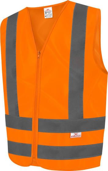 Colete Refletivo Laranja Fluorescente Sem Bolso Steelflex - Colete ...