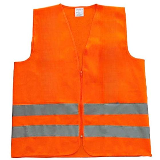 Colete Refletivo Segurança Epi Laranja Reflexivo Com Ziper Colete ...