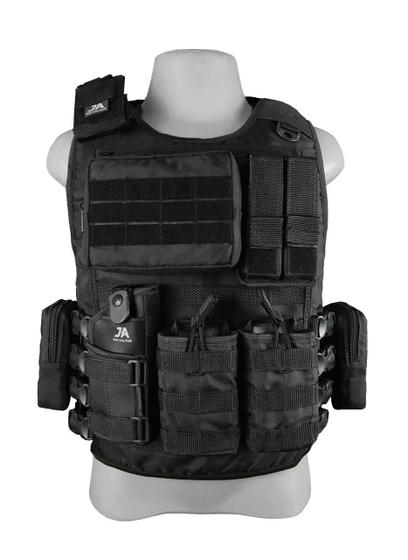 Colete Tático Modular Close + 9 Acessórios Preto - J.A Rio Militar ...