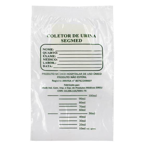 Coletor De Urina Infantil Feminino Segmed - MEDK - Coletor de Urina ...