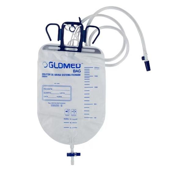 Coletor de Urina Sistema Fechado 2000ml com Filtro Glomed Bag - Coletor ...