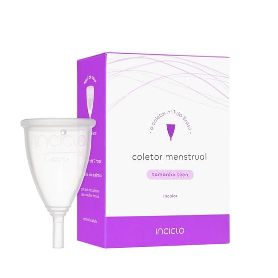 Coletor Menstrual Inciclo Teen Aprovado Anvisa Copo Copinho Menstruação ...