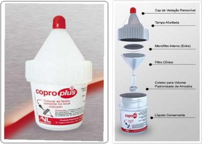 Coletor para Exame Parasitológico Coproplus Ultra - Caixa com 12 ...