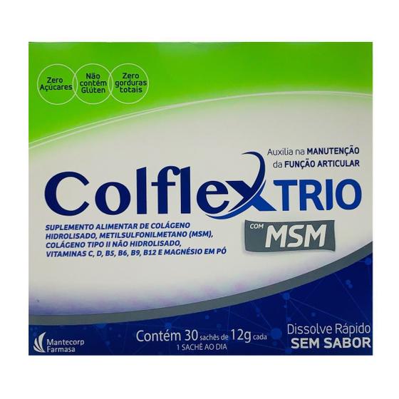 Colflex Trio 30 Sachês de Colágeno Hidrolisado Sem Sabor - hypera ...