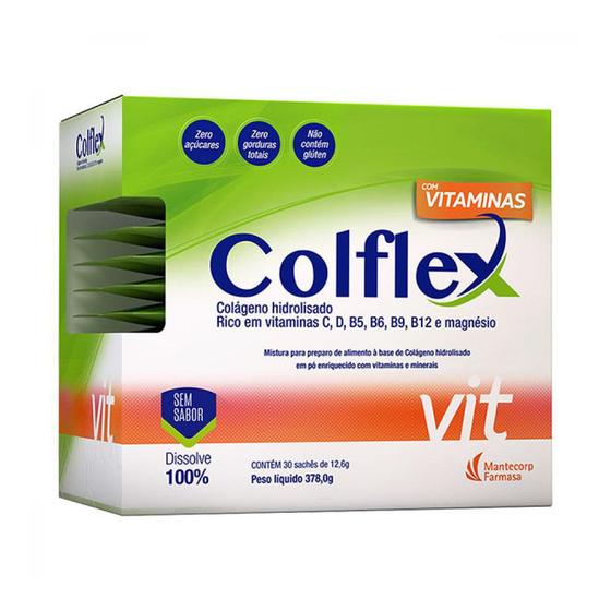 Colflex vit 30saches - MANTECORP - Colágeno - Magazine Luiza