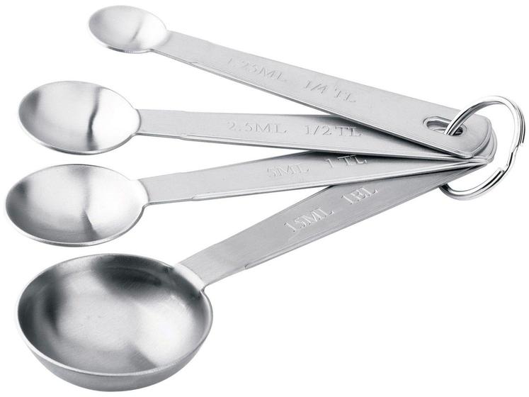 Colher de Medida Inox Hercules CM4 - 4 Peças - Medidores e Dosadores ...
