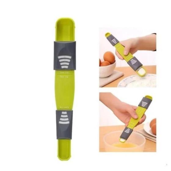 Colher dosador medidor dose ajustavel gramas multifuncional 9 em 1 ...