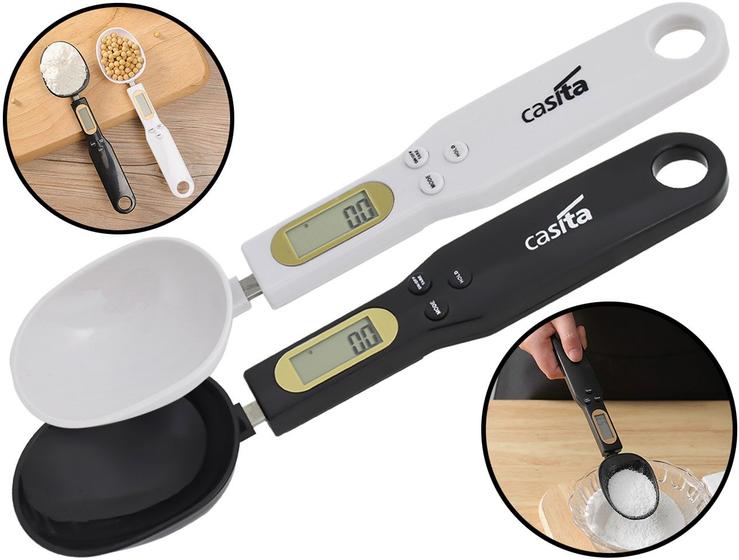 Colher Dosadora Medidor Culinário Com Balança Digital Capacidade 500g P ...