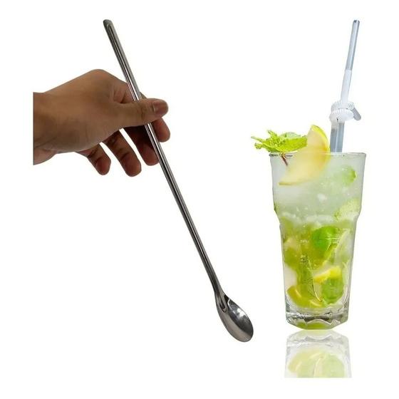 Colher Longa Bailarina Para Suco Jarra Inox 30Cm Original Line ...