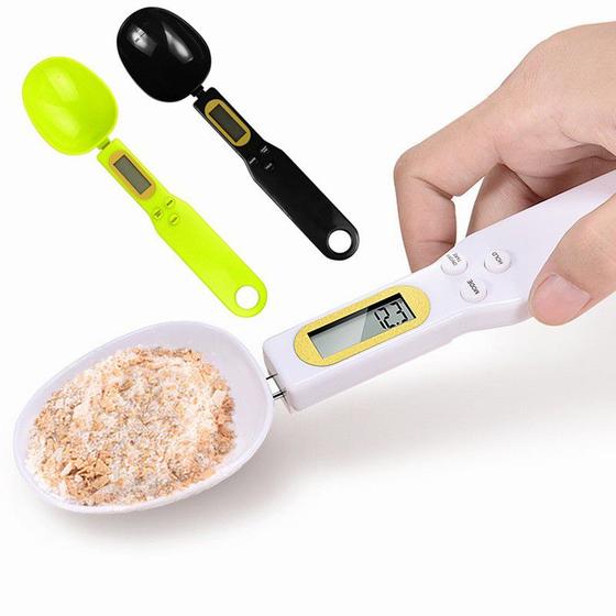 Colher Medidora Digital Medida Portátil com Balança para Alimentos ...