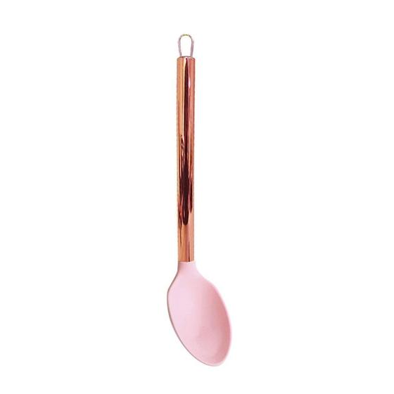 Colher Rosa Cabo Dourado Rose Cobre Utensilio Cozinha 1un - PLASVALE ...