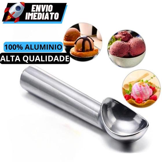 Colher Sorvete Pegador Alumínio Concha Profissional - Angel Home ...