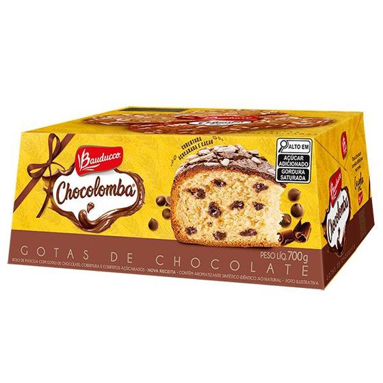 Colomba Pascal Chocolomba Bauducco Gotas de Chocolate 700g - Colomba ...
