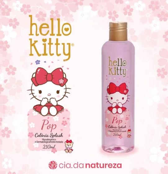 Colonia infantil Hello Kitty Splash de- 210ml - Cia da Natureza - Água de Cheiro e Colônia para ...