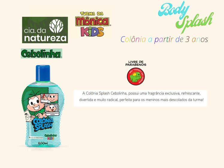 Colonia infantil Splash Turma da monica - Cia da Natureza - Água de Cheiro e Colônia para Bebê ...