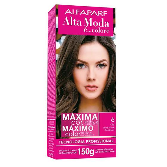 Coloração 6 Louro Escuro Alta Moda - ALTA MODA E - Tinta de Cabelo ...
