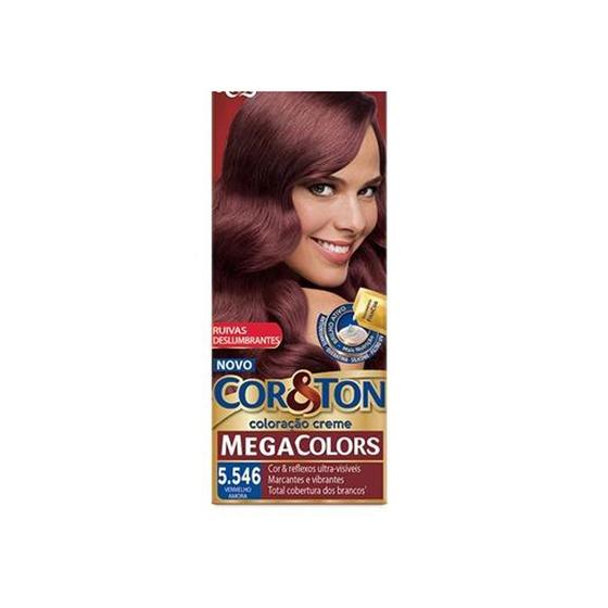 Coloração cor & ton 5.546 vermelho amora - COR&TON - Tinta de Cabelo ...