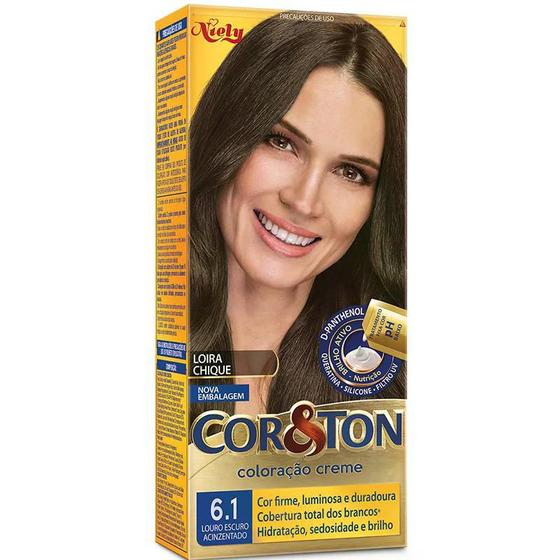 Coloração Cor&Ton Creme Loreal 6.0 louro Escuro Acinzentado - Cor & Ton ...