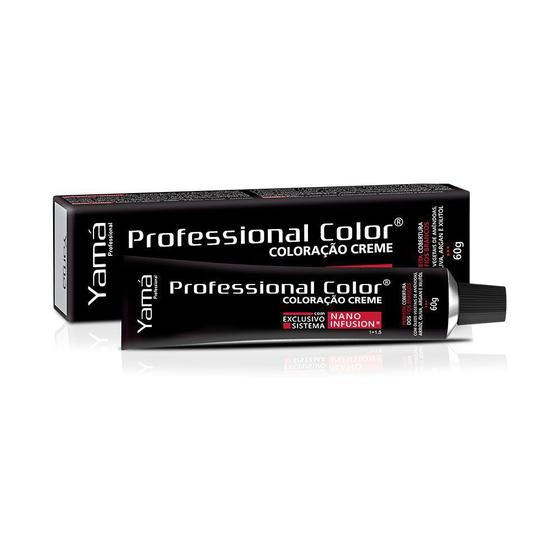 Coloração Creme Yama Nano Professional Color 1.0 Preto 60g - Tinta de ...