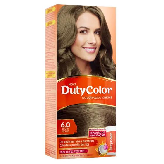 Coloração Duty Color Louro Escuro 6.0 - Tinta de Cabelo - Magazine Luiza