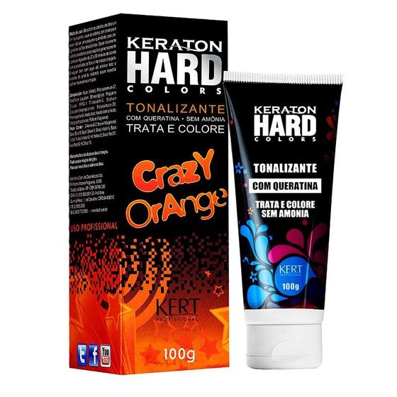 Coloração Keraton Hard Colors Crazy Orange - Kert - Tinta de Cabelo ...
