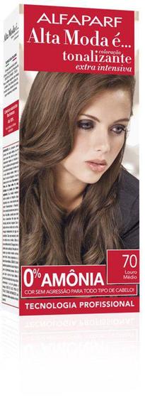 Coloração sem amônia alta moda 7.0 louro médio 120g - alfaparf - Tinta ...
