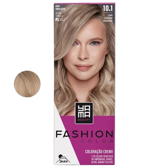 Coloração Yama Fashion Color Tintura Tinta Cabelo Creme Mini Kit 10.1 ...