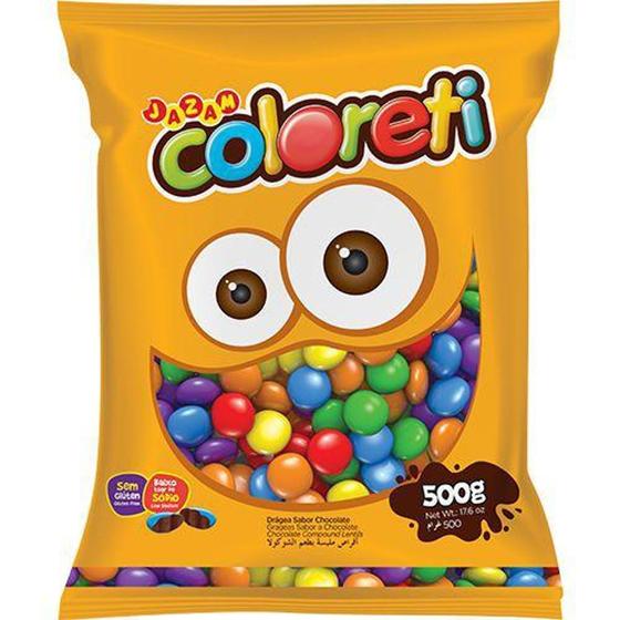 Coloreti tradicional pcte 500g - JAZAM - Confeitos - Magazine Luiza