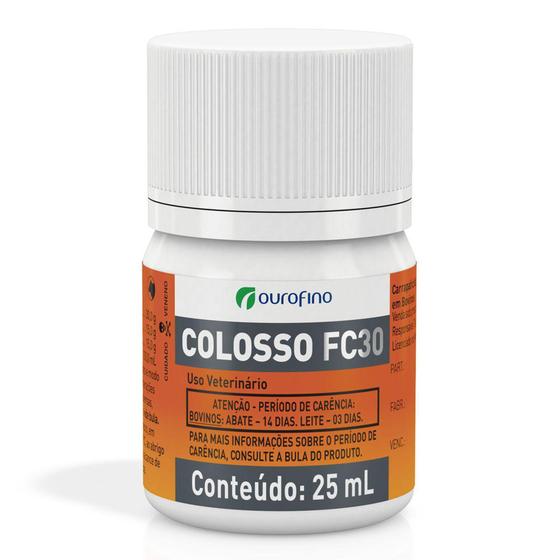 Colosso Pulverização Fc30 25ml Ourofino - Antipulga e Carrapaticida ...