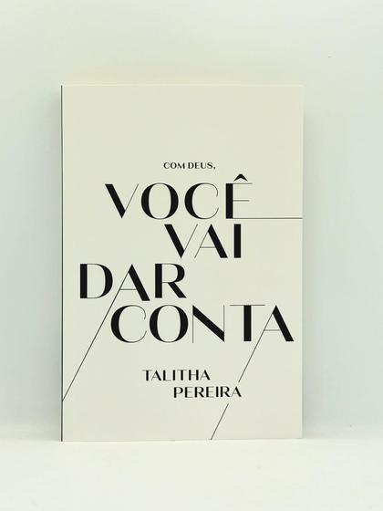 Com Deus, Você Vai Dar Conta - Talitha Pereira - Brochura - Identidade ...