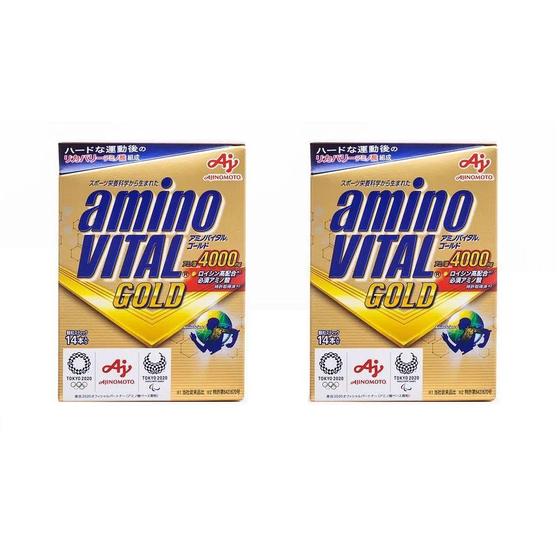 Combo 2 Caixas Aminovital Gold Ajinomoto 14 Sticks cada - Vitaminas A-Z ...