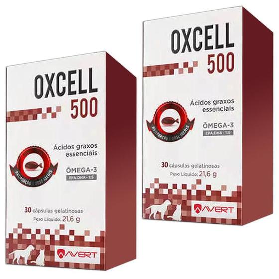 Combo 2 caixas de oxcell 500 avert com 30 cápsulas - Vitaminas e ...