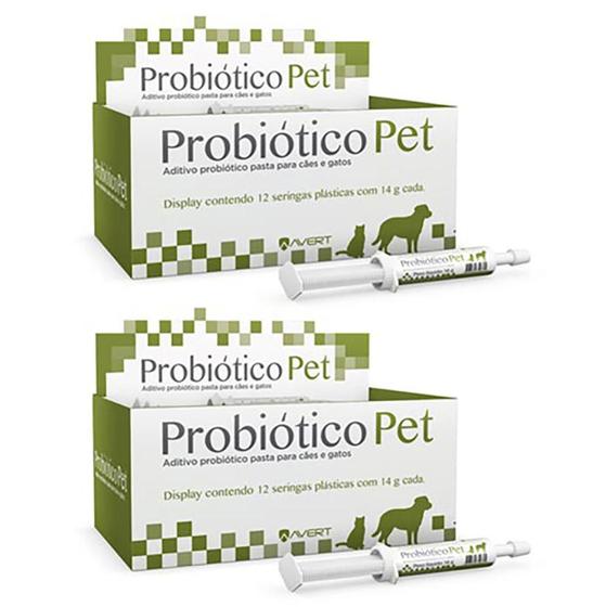 Combo 2 Unidades Probiotico Pet 14G suplemento Cães e Gatos - Avert ...