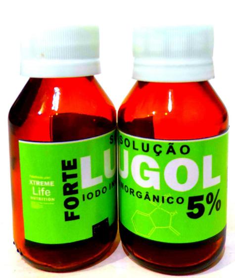 Combo 2 Vidros Lugol Forte 100ml 5 por cento - Alkans - Medicamentos ...
