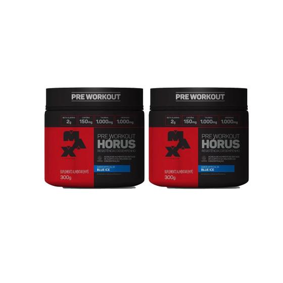 Combo 2x horus pre treino pote 300g blue ice max titanium - Pré Treino ...