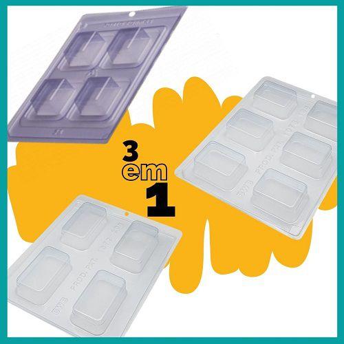 Combo 3 Formas Especiais 3 Partes Bolo Bombom P M G - BWB Embalagens ...