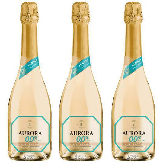 Combo 3 Gaseificado Sem Álcool Aurora 0,0% - 750 Ml - Vinícola Aurora ...