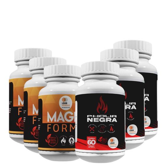 Combo 3 Magri Forme 60 cáps + 3 Pholia negra 60 cáps - Lider Vendas ...